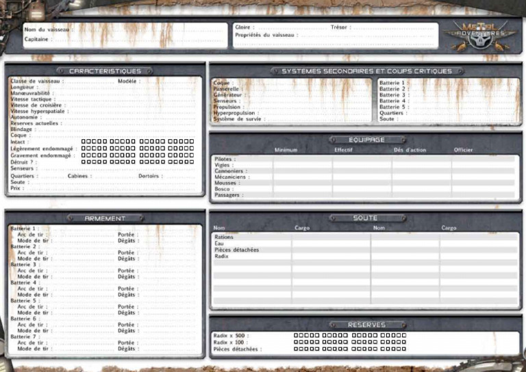 Metal Adventures-FDV Editable | PDF