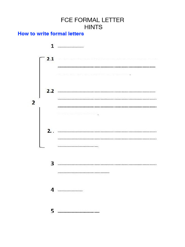 Fce Formal Letter | PDF | Human Communication