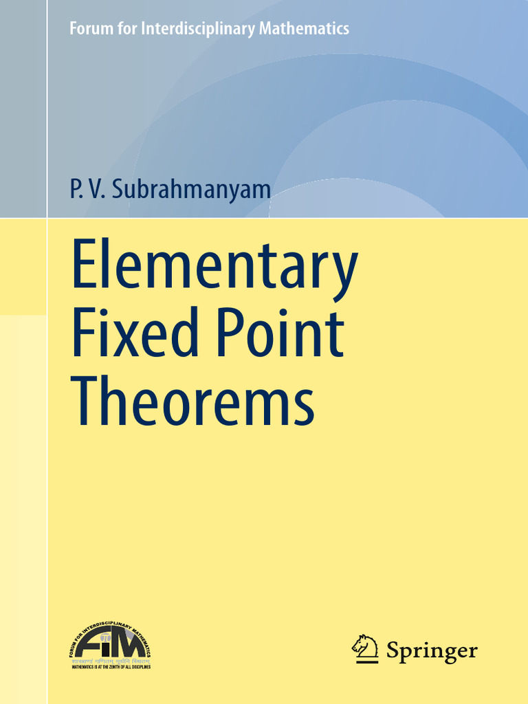 Elementary Fixed Point Theorems. (PDFDrive) | PDF | Differential ... Elementary Fixed Point Theorems. (PDFDrive) | PDF | Differential ...