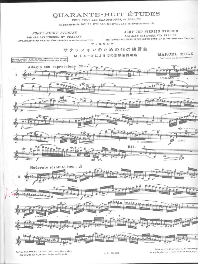 Ferling - 48 Estudios | PDF