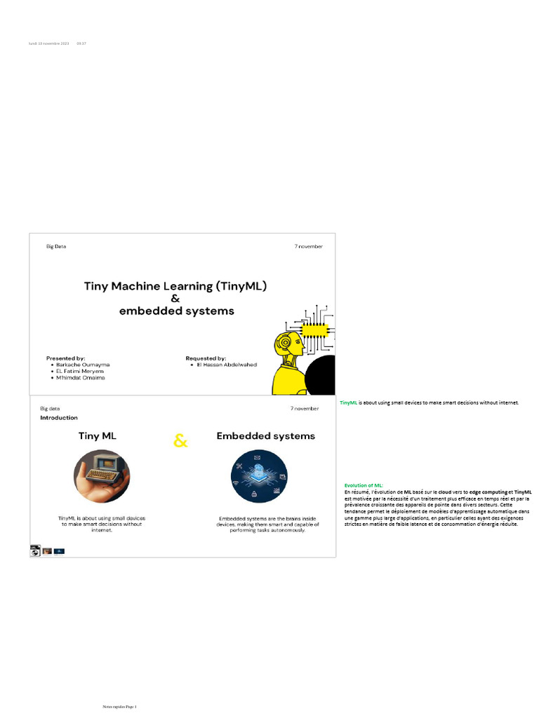 TinyML & ES | PDF | Embedded System | Computer Hardware