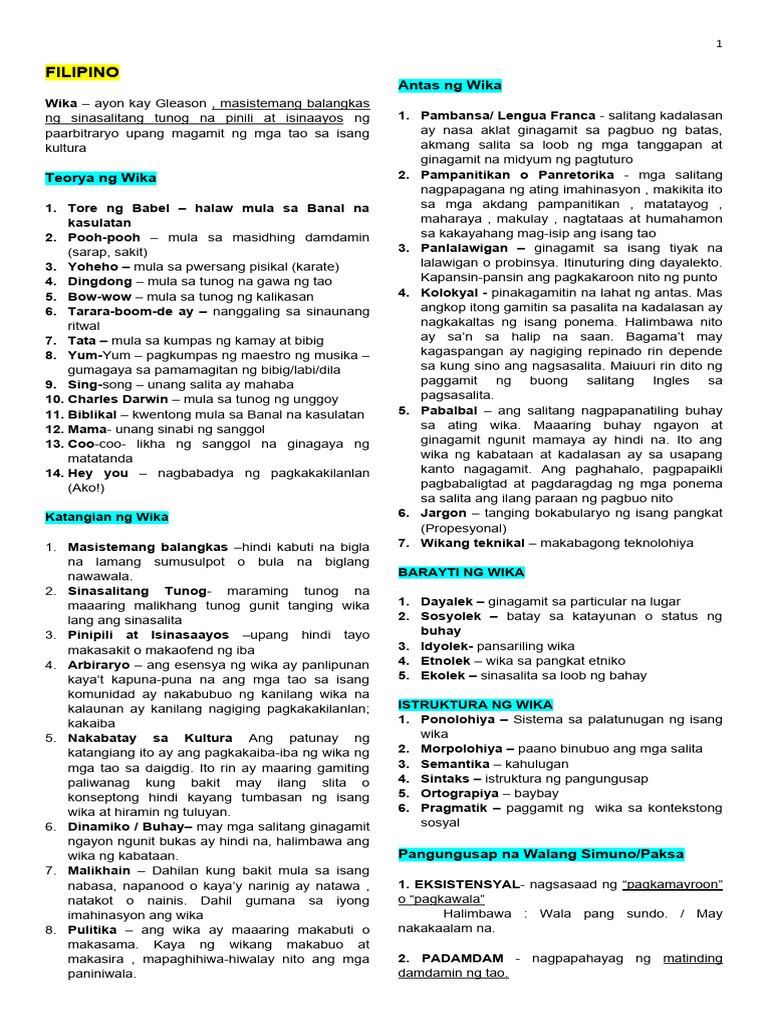 Gen Ed Reviewer | PDF