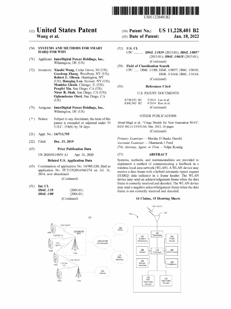 US11228401 | PDF | High Speed Packet Access | Channel Access Method