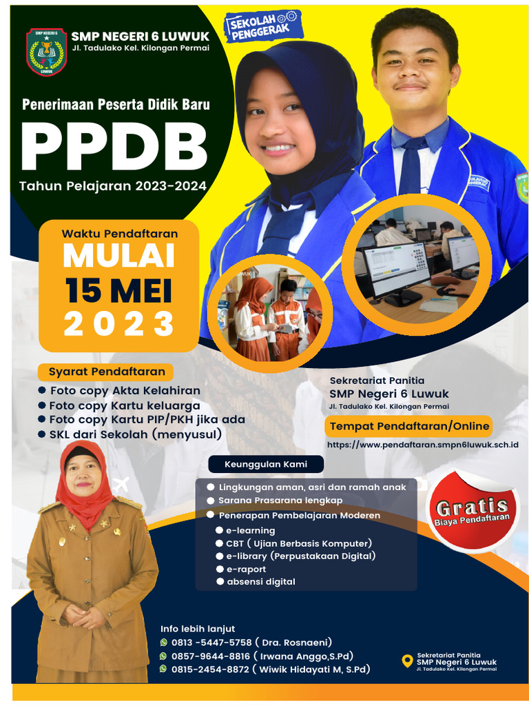 Brosur PPDB 2023 Revisi | PDF