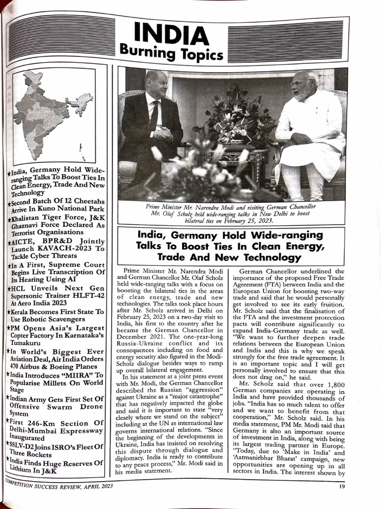 India: Burning Topics | PDF | Narendra Modi | Government