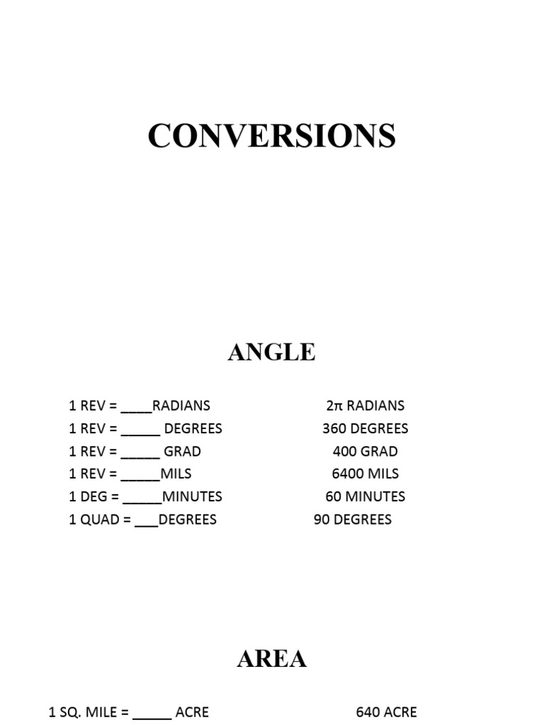Conversions, Constants | PDF | Mass | Electron