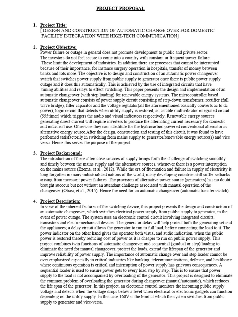 Proposal Fyp | PDF | Power Supply | Rectifier