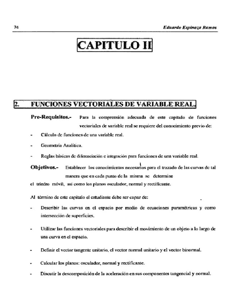 Fun. Vectorial de Variable Real by ESPN - Printerest | PDF