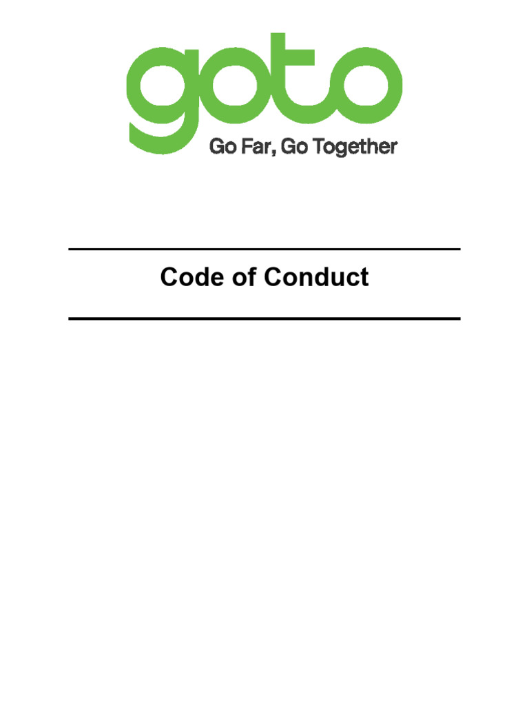 GoTo Code of Conduct (English) | PDF | Bribery | Competition Law