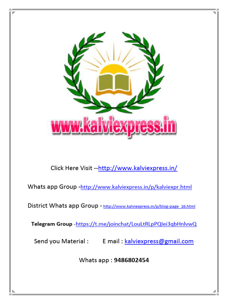 Kalvi Express: Join Our Learning Groups | PDF | Mobile Software ...