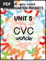 CVC Fluency Sentences Read and Color Short U Words Worksheet ...