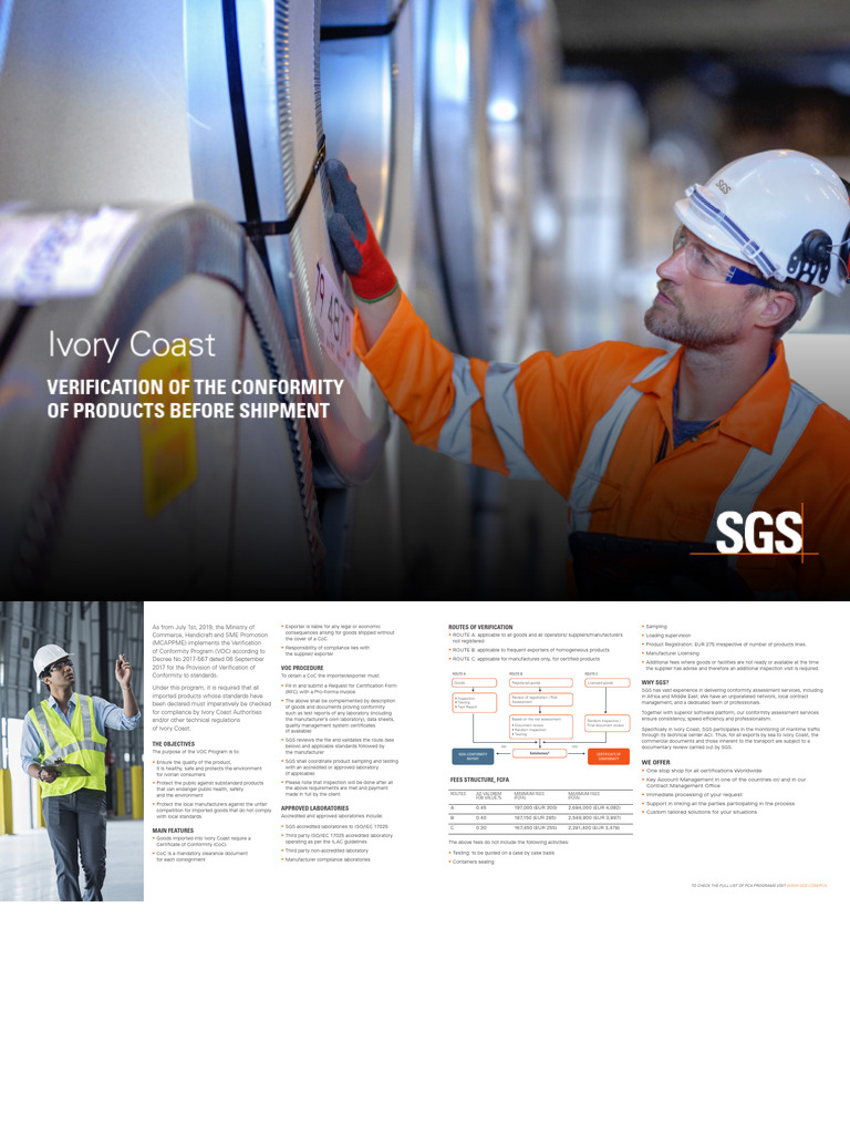 SGS PCA Ivory Coast VOC Brochure EN 2022 11 | PDF | Business