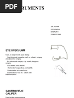 Essential Ophthalmology Instruments Guide | PDF | Ophthalmology | Human Eye