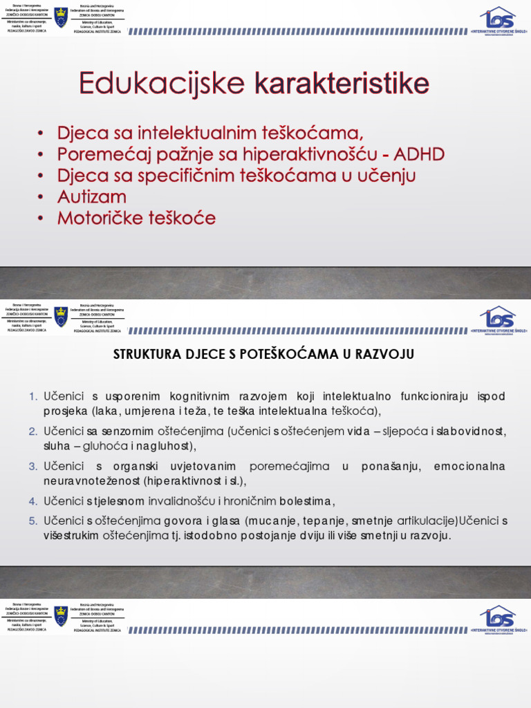 Edukacijske Karakteristike Djece | PDF