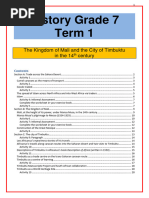 Grade 7 History Term 1 Notes | PDF | Mosque | Travel