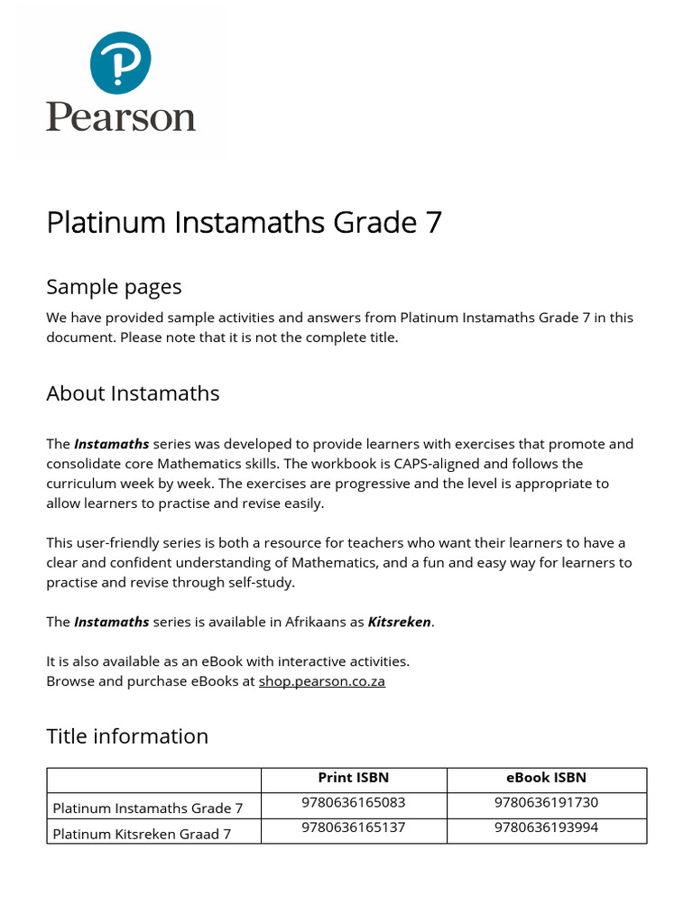 Instamaths gr7 | PDF | Shape | Triangle