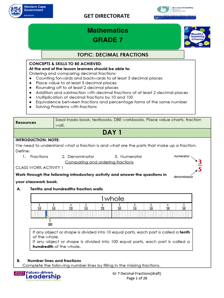 Maths Gr.7 | Download Free PDF | Numbers | Mathematical Notation