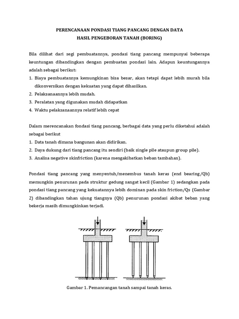 Tiang DGN Data Boring TM-5-6 | PDF