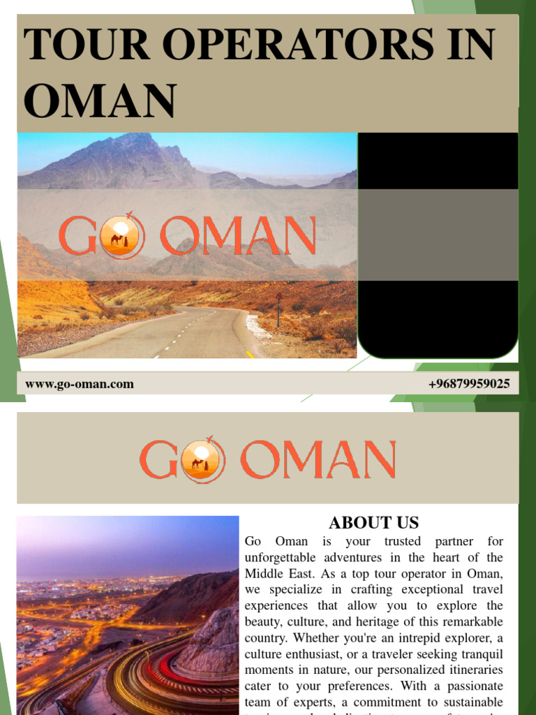 Tour Operators in Oman | PDF | Cooking, Food & Wine