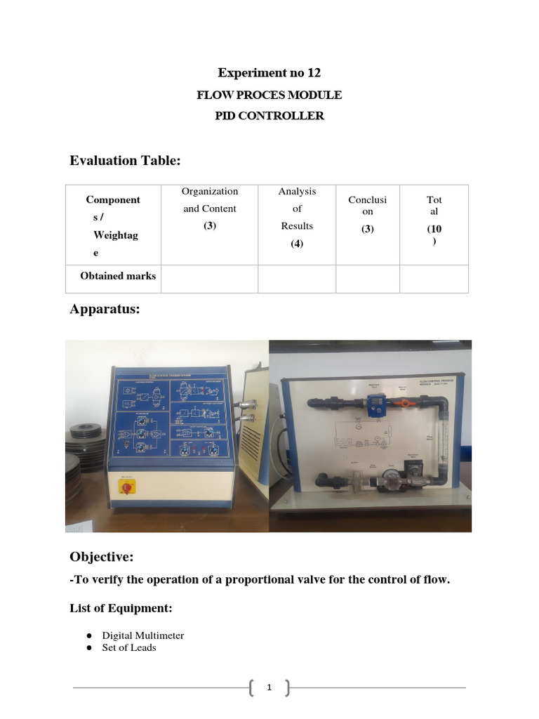 Experiment 12 Instrumentation and Control Lab | PDF | Control Theory | Feedback
