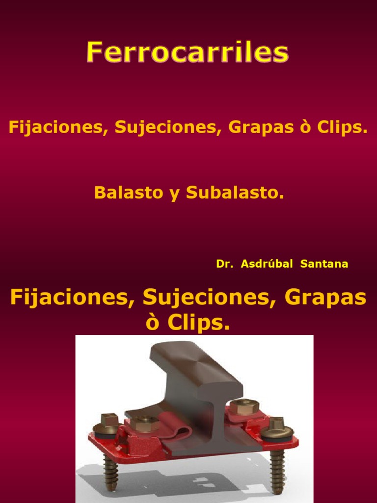 C-5. Ferroviario Fijaciones | PDF | Materiales de construcción | Transporte ferroviario