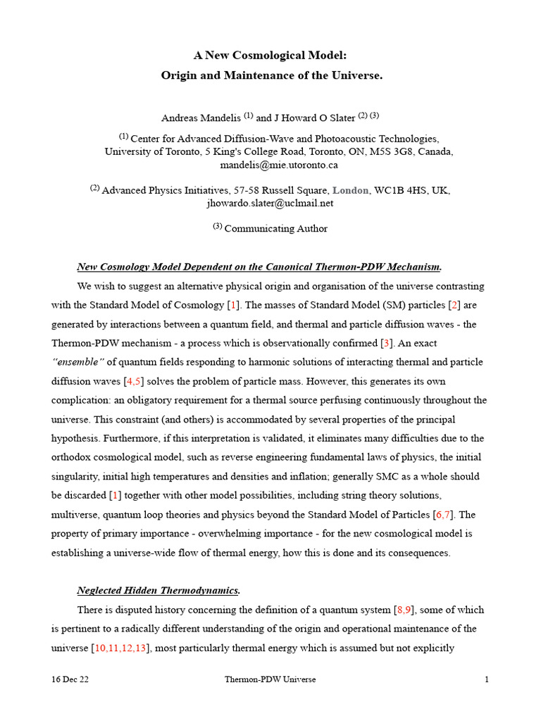 SC Inception Paper II | PDF | Universe | Quantum Mechanics