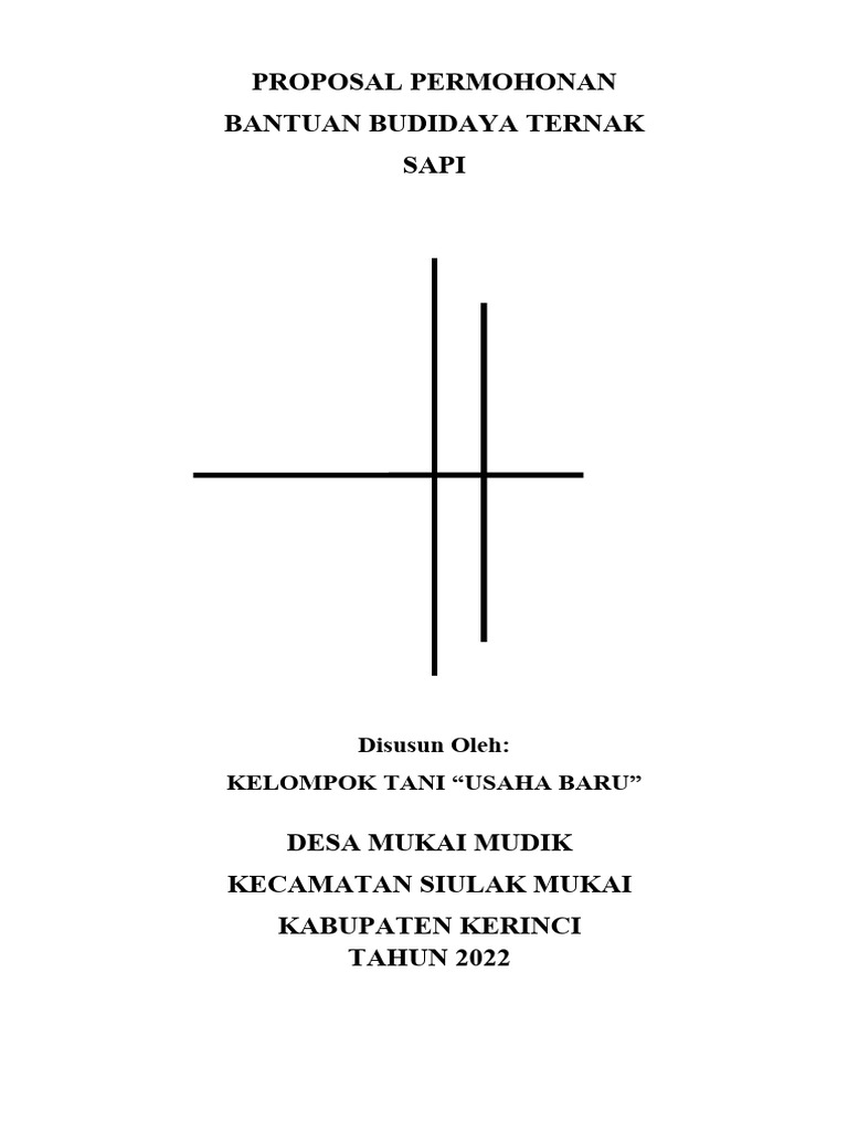 Proposal Bantuan Pengadaan Sapi | PDF
