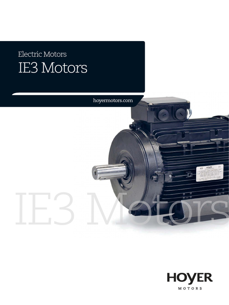 Hoyer IE3 Electric Motors Overview | PDF | Electric Motor | Electrical ...