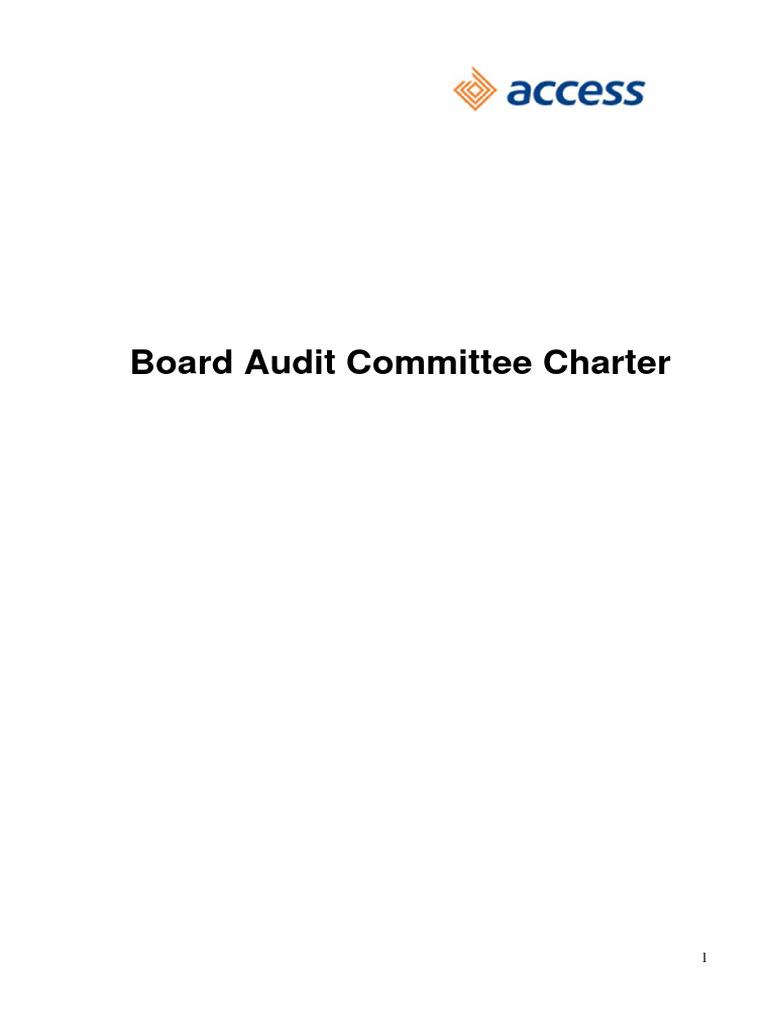 Board Audit Committee Charter | PDF | Audit | Internal Control