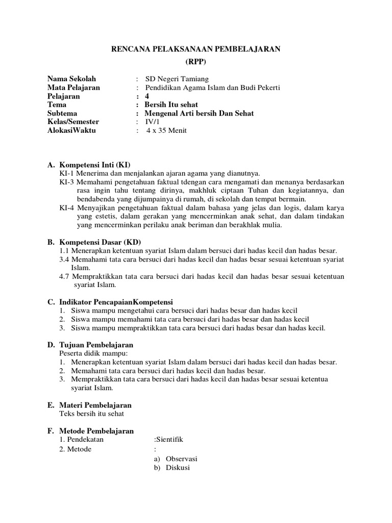 4.1.mengenal Arti Bersih Dan Sehat | PDF | Karier & Perkembangan | Sains & Matematika