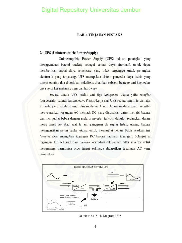 BAB 2 Prinsip Dasar Teori UPS | PDF | Komputer | Teknologi & Rekayasa