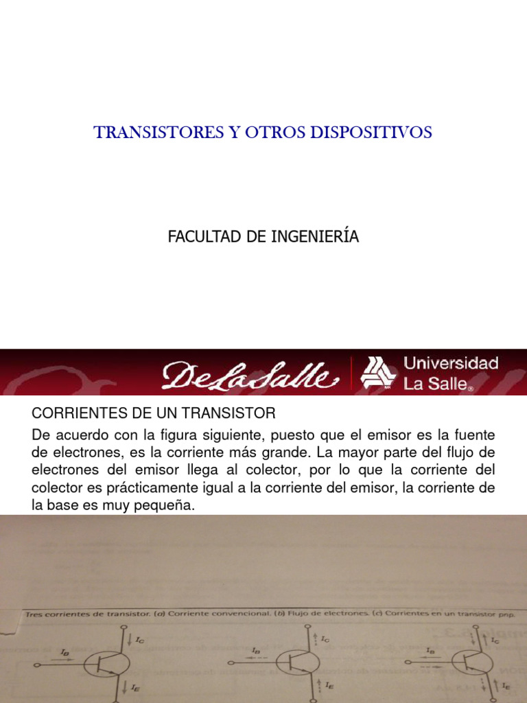 Corrientes y Parámetros de Transistores | PDF | Transistor | voltaje