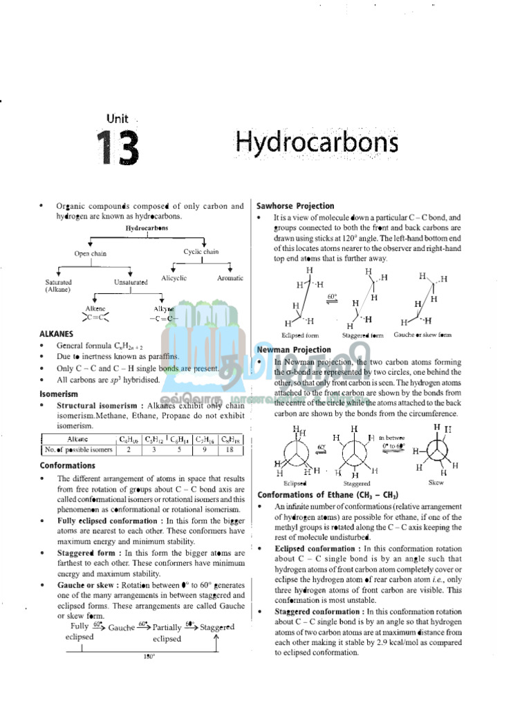 Hydrocarbon NEET Study Materials Download PDF | PDF