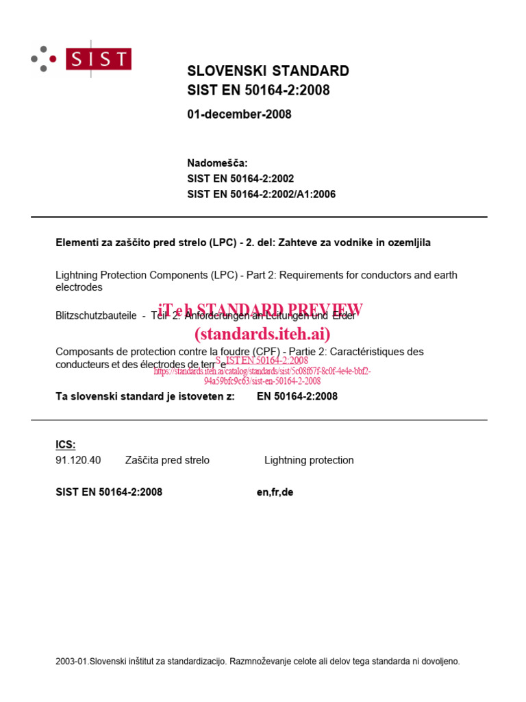 Tabla 1 Norma UNE 50164-2 | PDF | Electrical Resistivity And ...