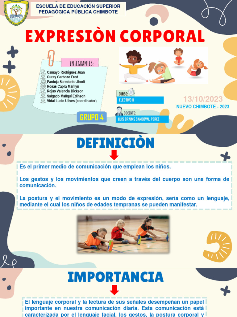 Grupo 4 - Expresion Corporal | PDF