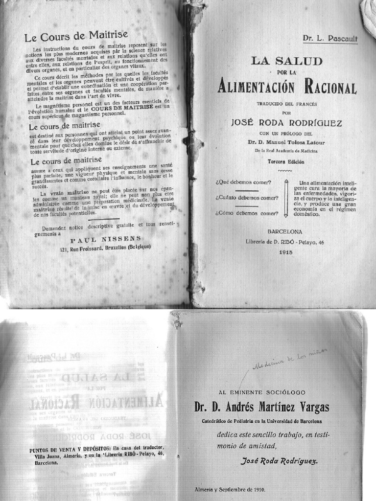Cocina - (Apicius) La Salud y La Alimentacion Racional de Jose Roda ...