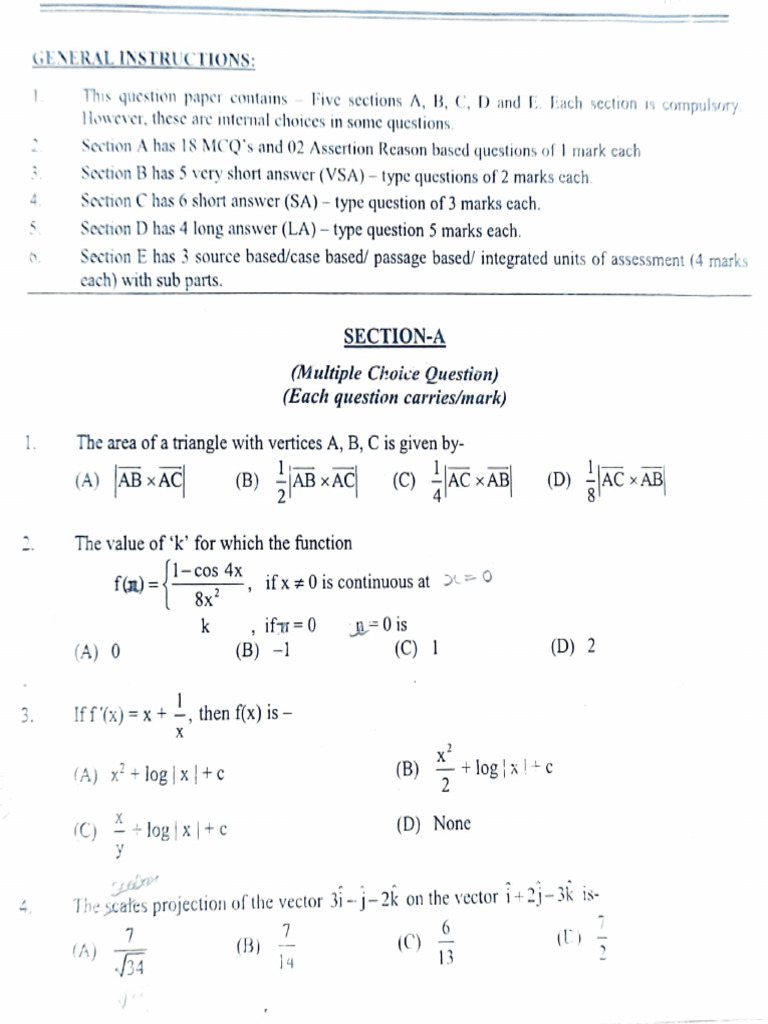 Class 12 B.S.S | PDF | Euclid | Mathematical Analysis