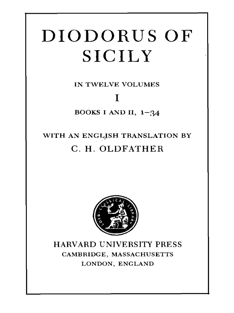 Diodorus of Sicily in Twelve Volumes. Vol.1 ( | PDF | Classical Antiquity