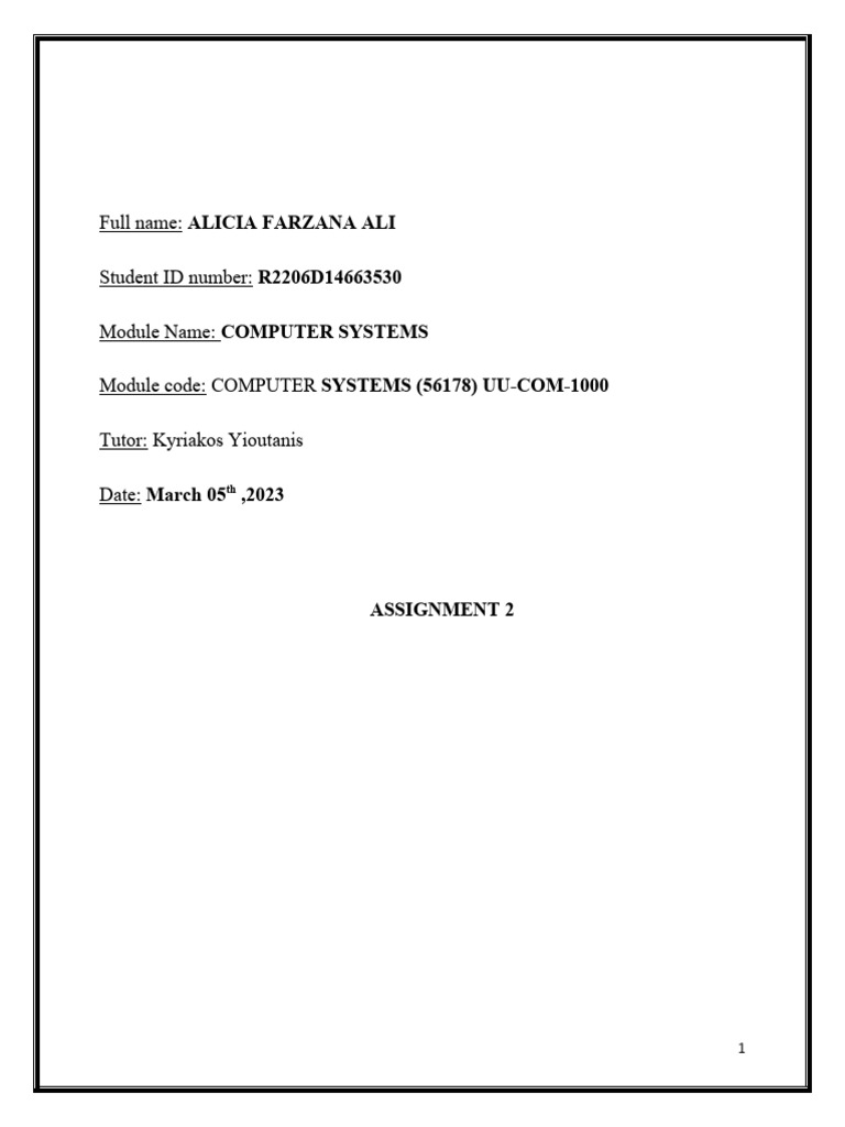 Assignment 2 Computer Sysems Download Free Pdf Online Shopping E Commerce 