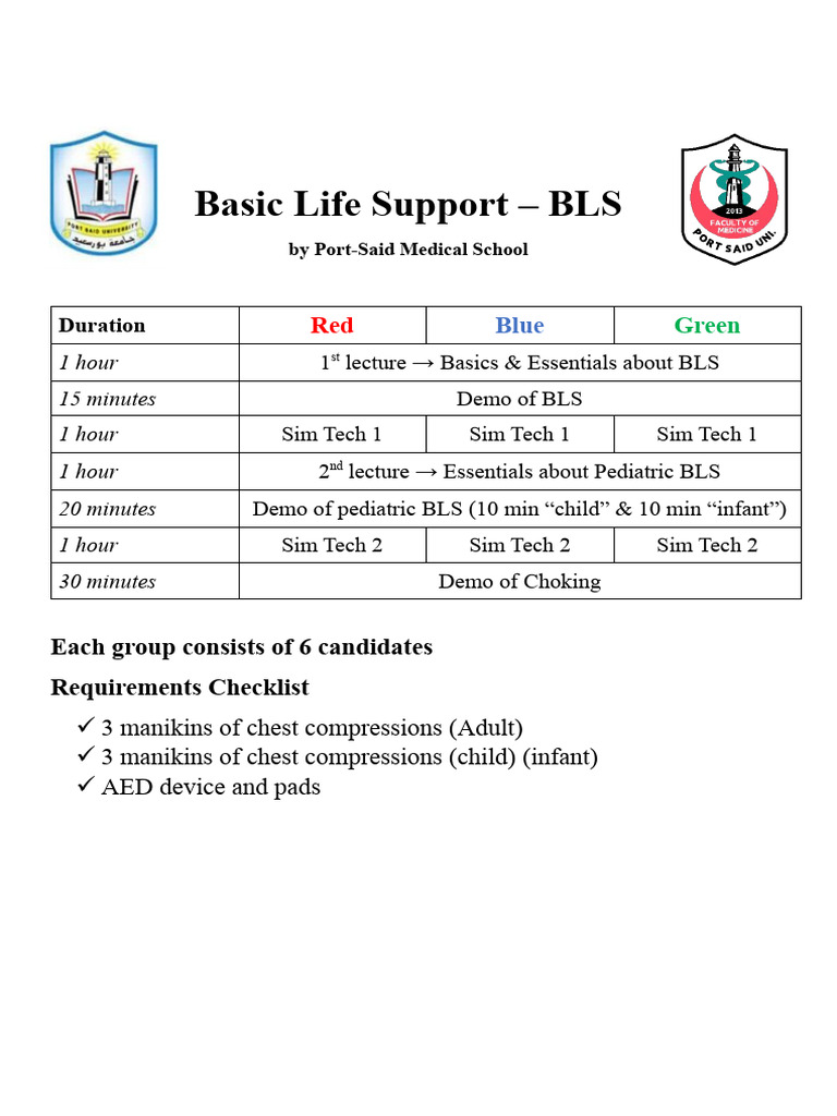 BLS Timetable | PDF