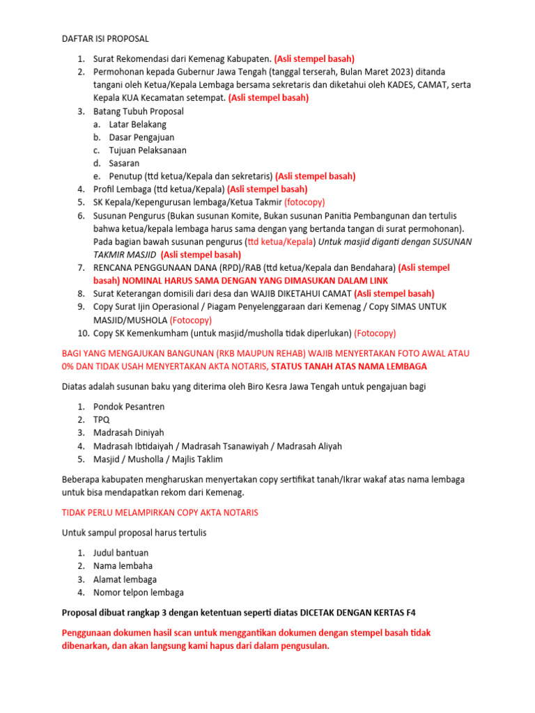 Daftar Isi Proposal Kesra | PDF | Griya & Taman | Sains & Matematika