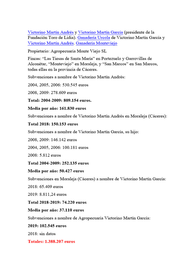 Estudio Grandes Familias Terratenientes | PDF | Euro | Zona euro