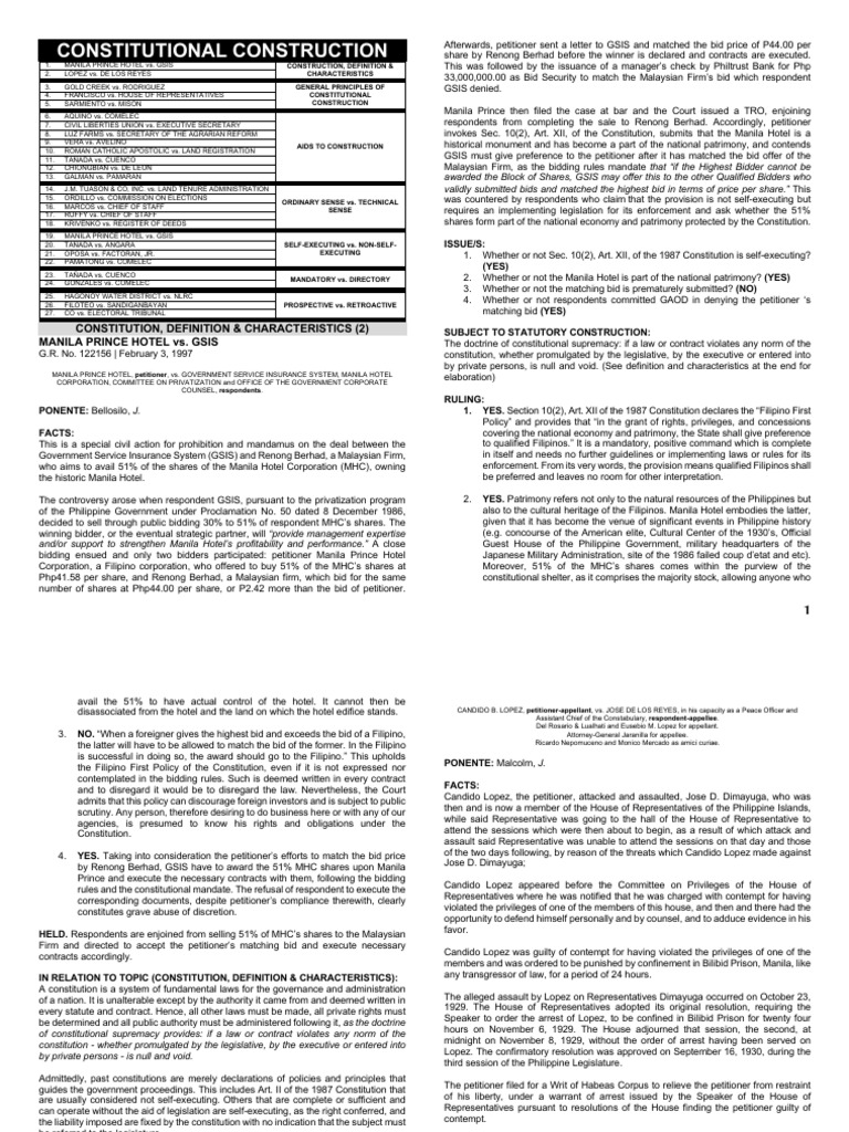 STATCON Javier 1F StatCon LastAta 2020 | PDF | Impeachment | Contempt Of Court