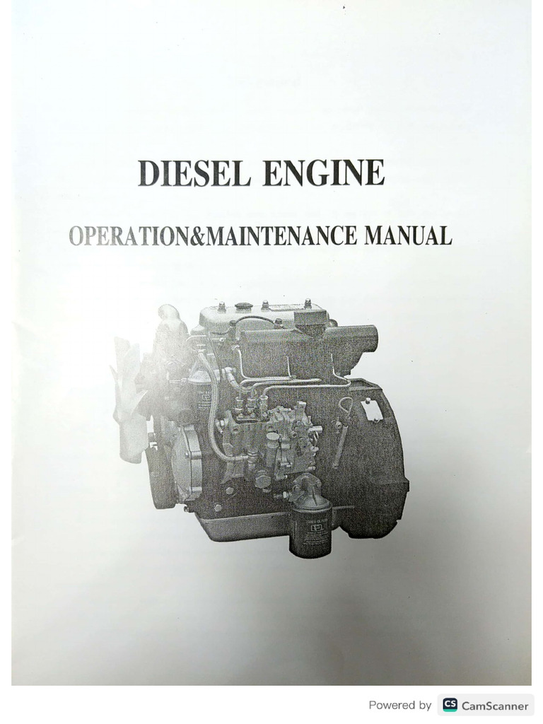 Diesel Engine Operation y Maintenance Manual Rde 3ss3 | PDF