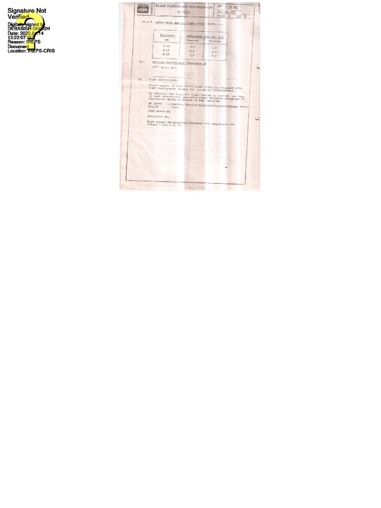 IREPS Document Signature Details | PDF