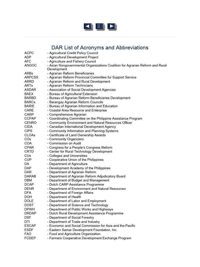 Dar Terminologies | PDF | Food And Agriculture Organization | Economies
