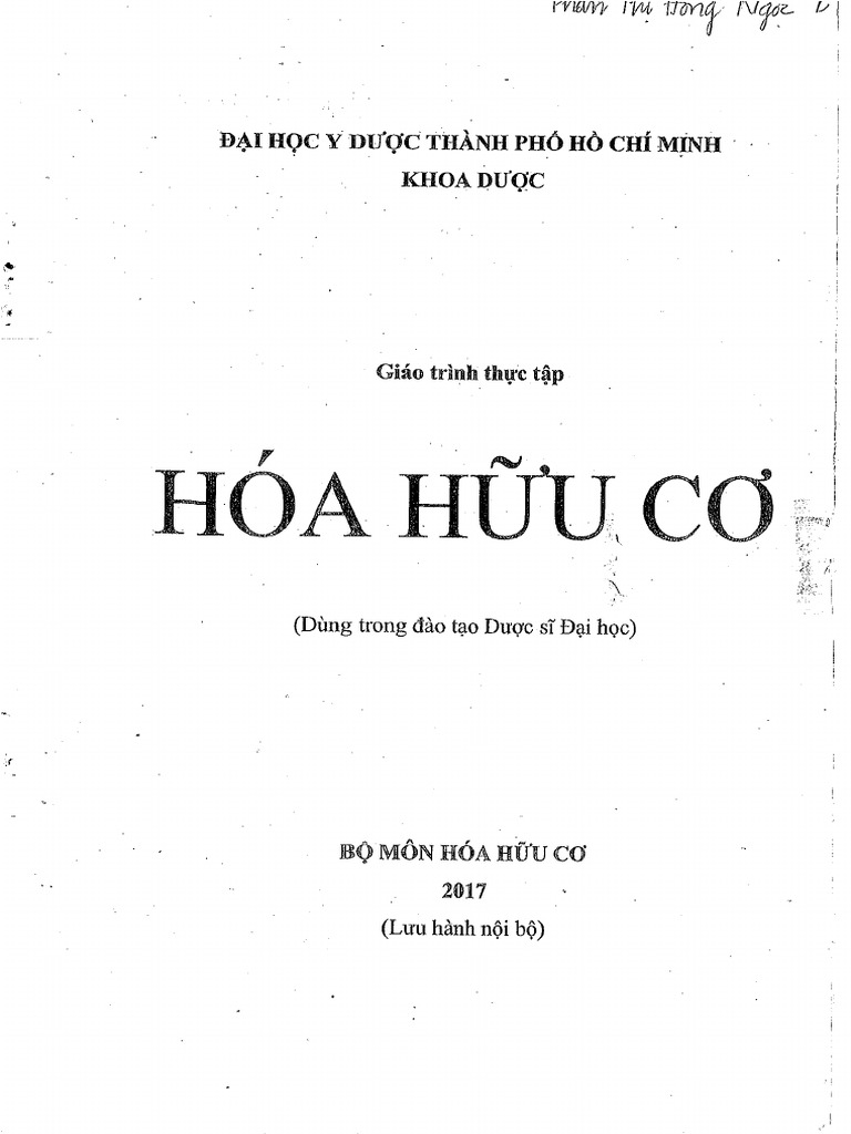 Giáo Trình TH C Hành Hoá H U Cơ | PDF
