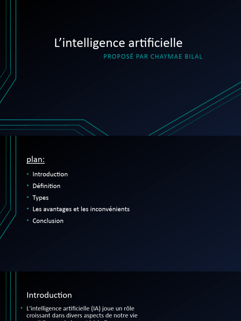 L'Intelligence Artificielle | PDF | Intelligence artificielle ...