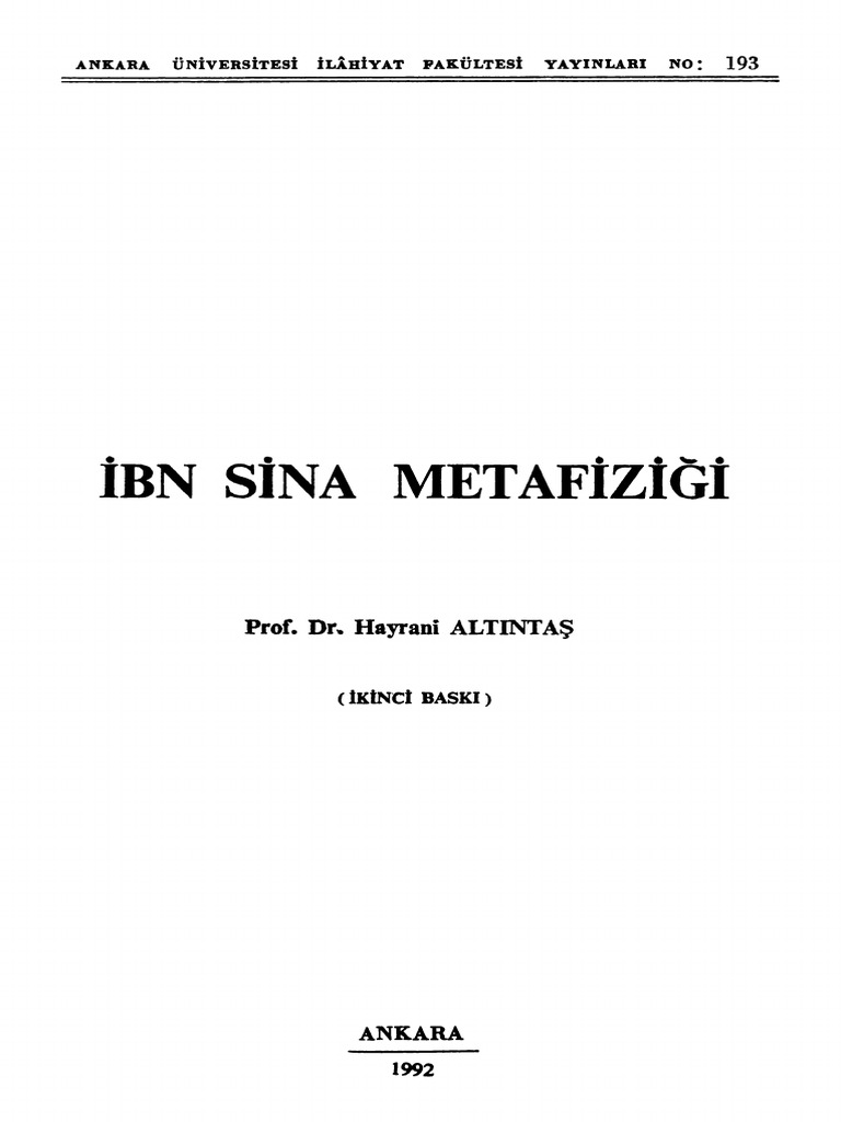 193 İbn Sina Metafiziği | PDF