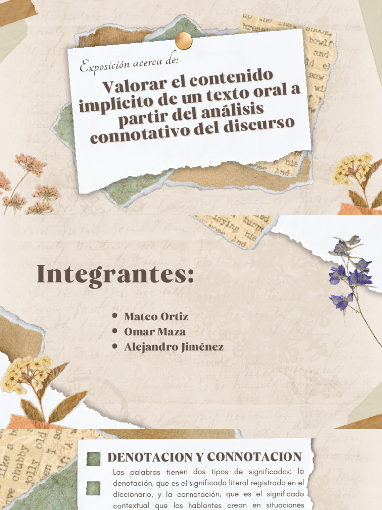 Exposcicion de Valorar El Contenido Implícito de Un Texto Oral . | PDF ...